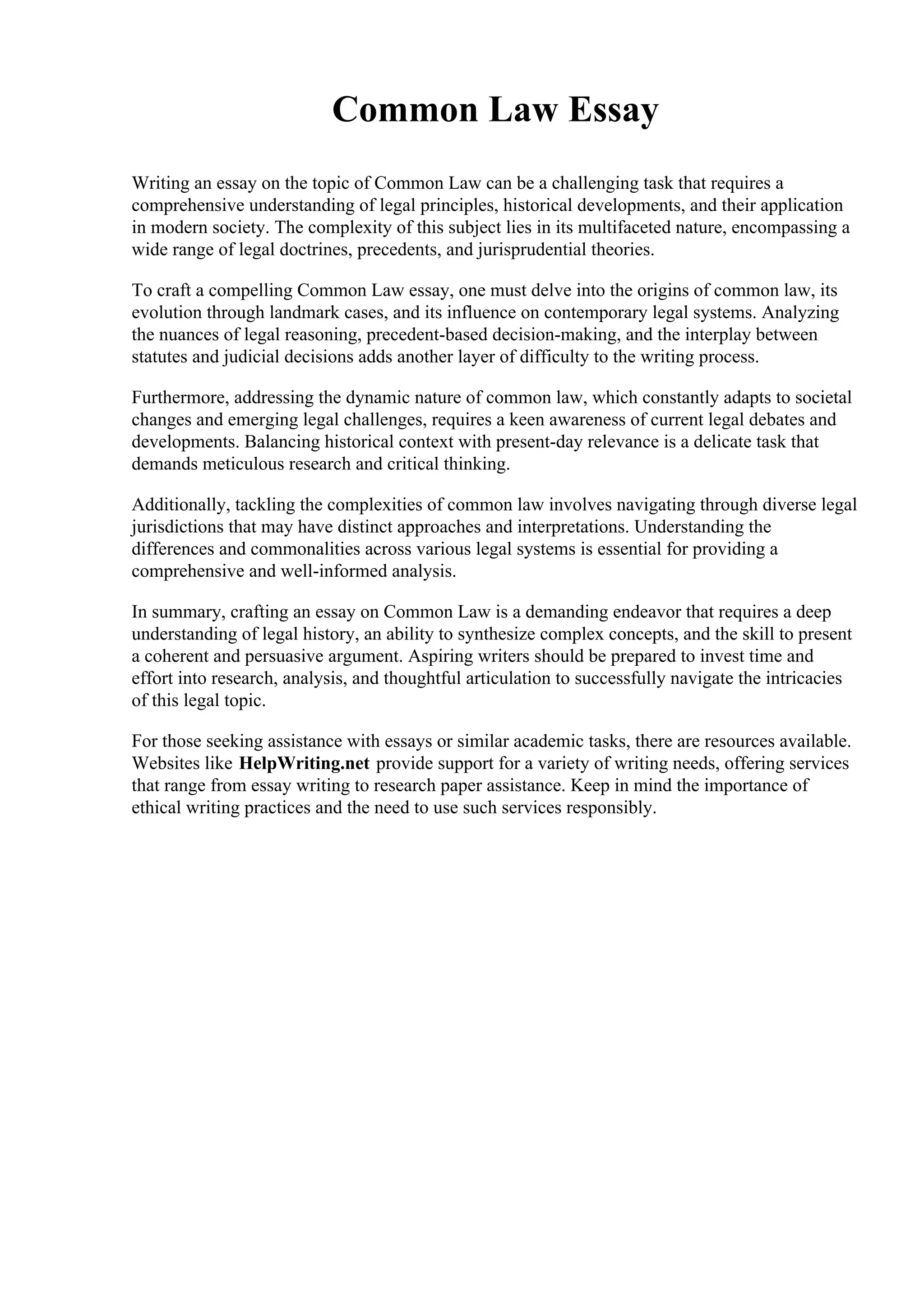 Common Law Essay.pdf
