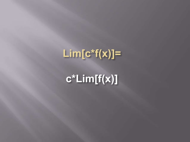 Common limit rules | PPTX