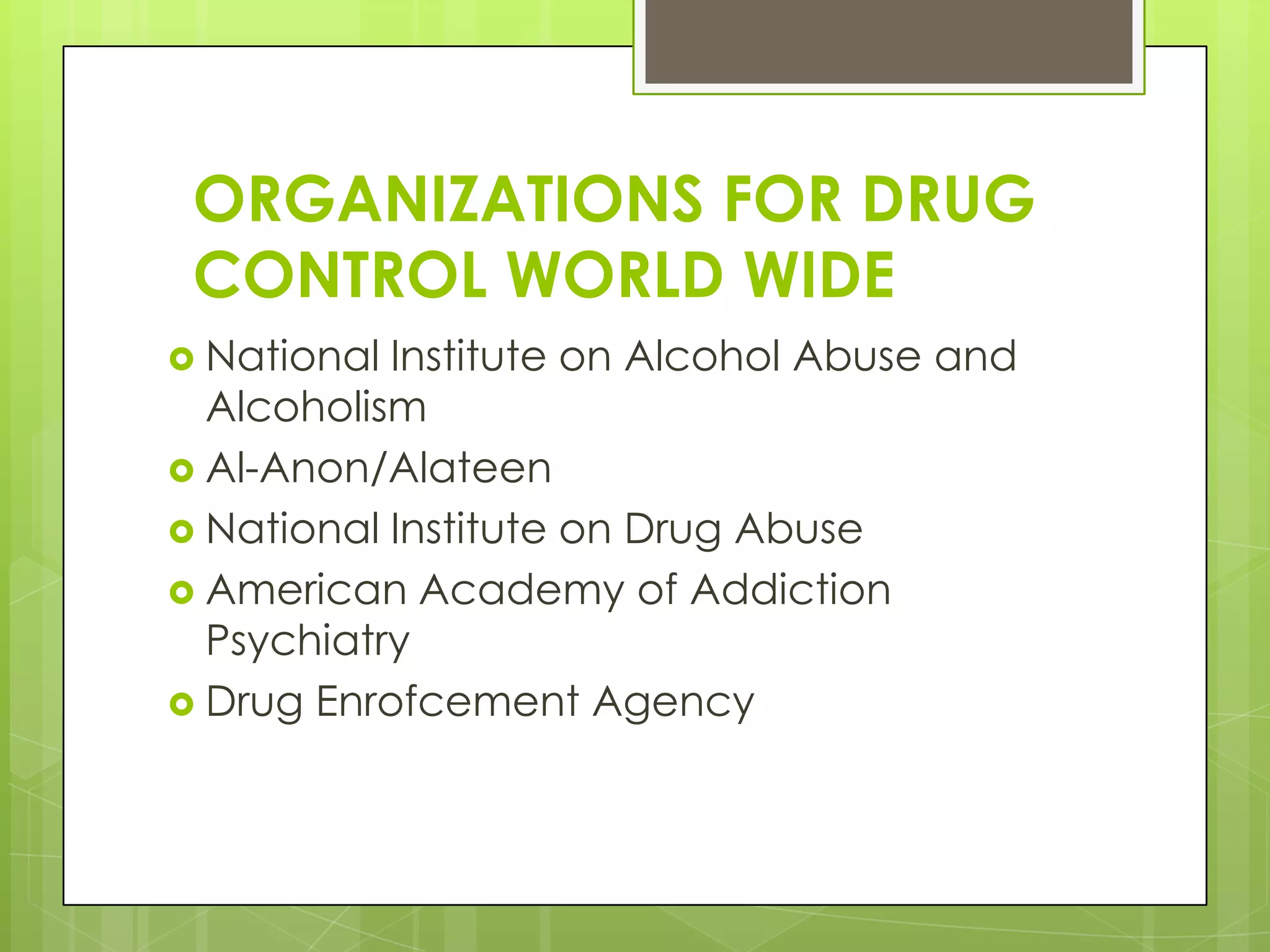 Commonly abused drugs worldwide | PPTX