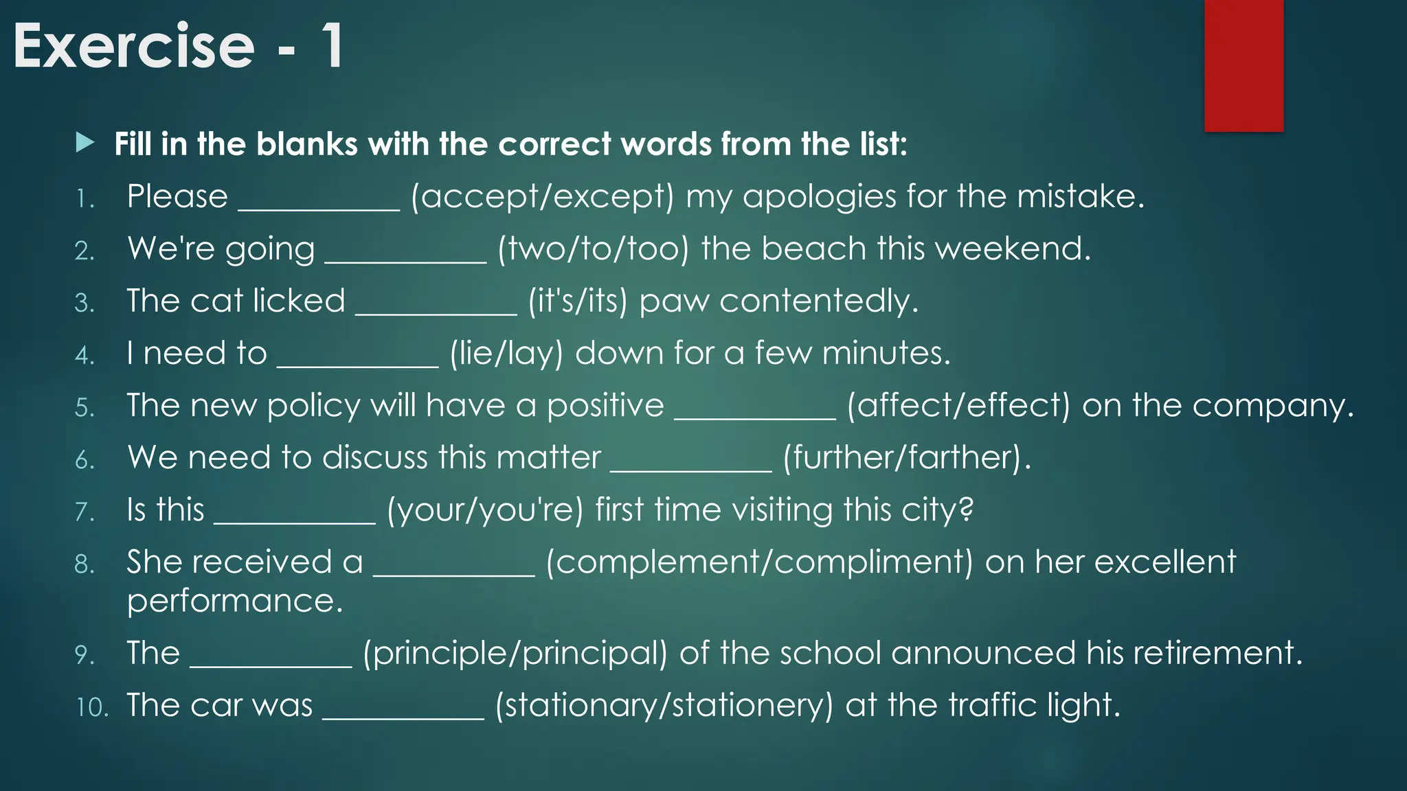 Commonly Confused-verbs-words this a valueable source.pptx | Weather ...