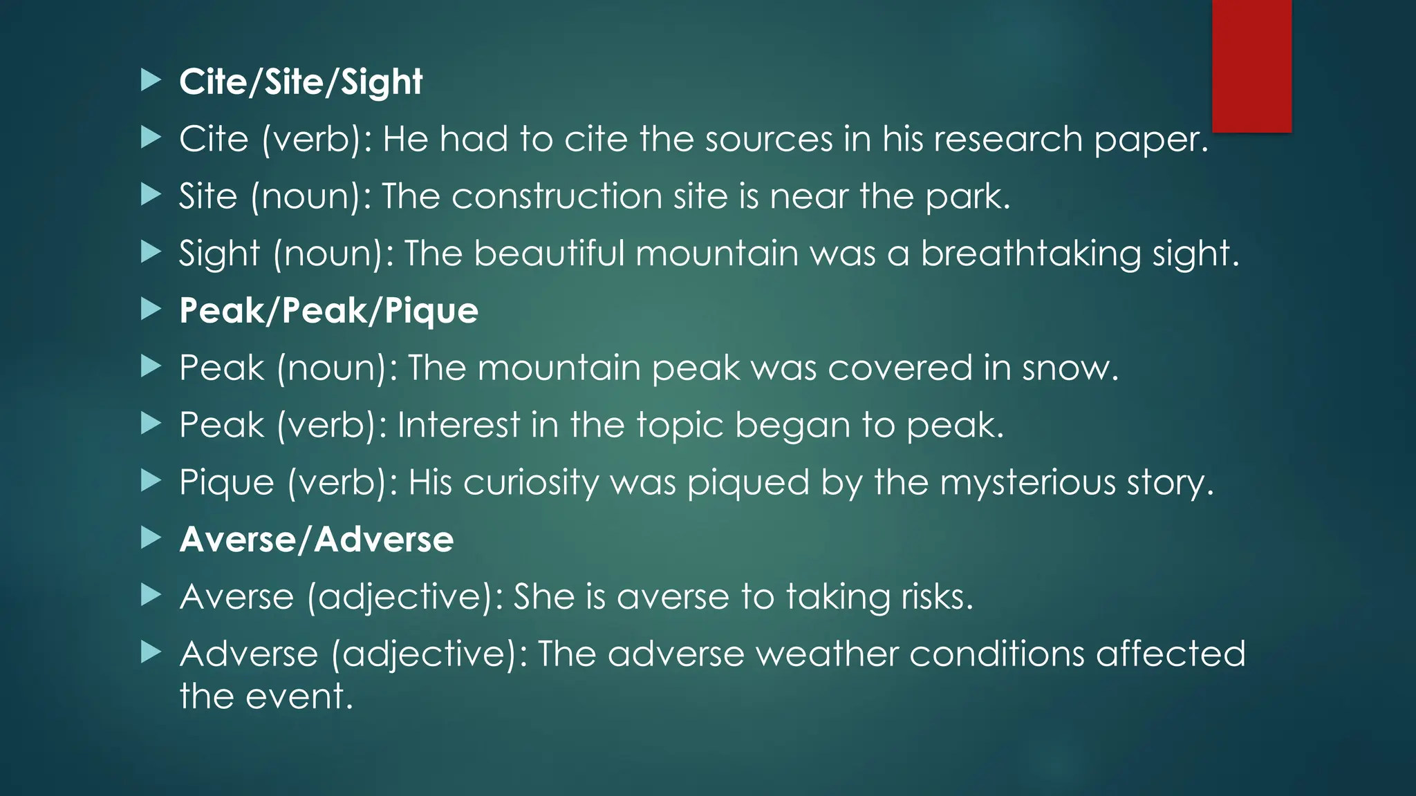 Commonly Confused-verbs-words this a valueable source.pptx | Weather ...