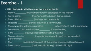 Commonly Confused-verbs-words this a valueable source.pptx | Weather ...