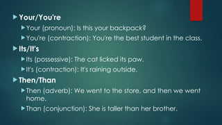 Commonly Confused-verbs-words this a valueable source.pptx | Weather ...