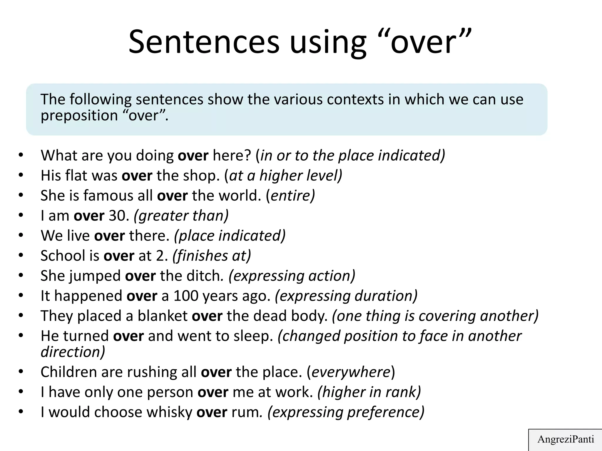 Prepositions | Commonly confused prepositions | PPTX