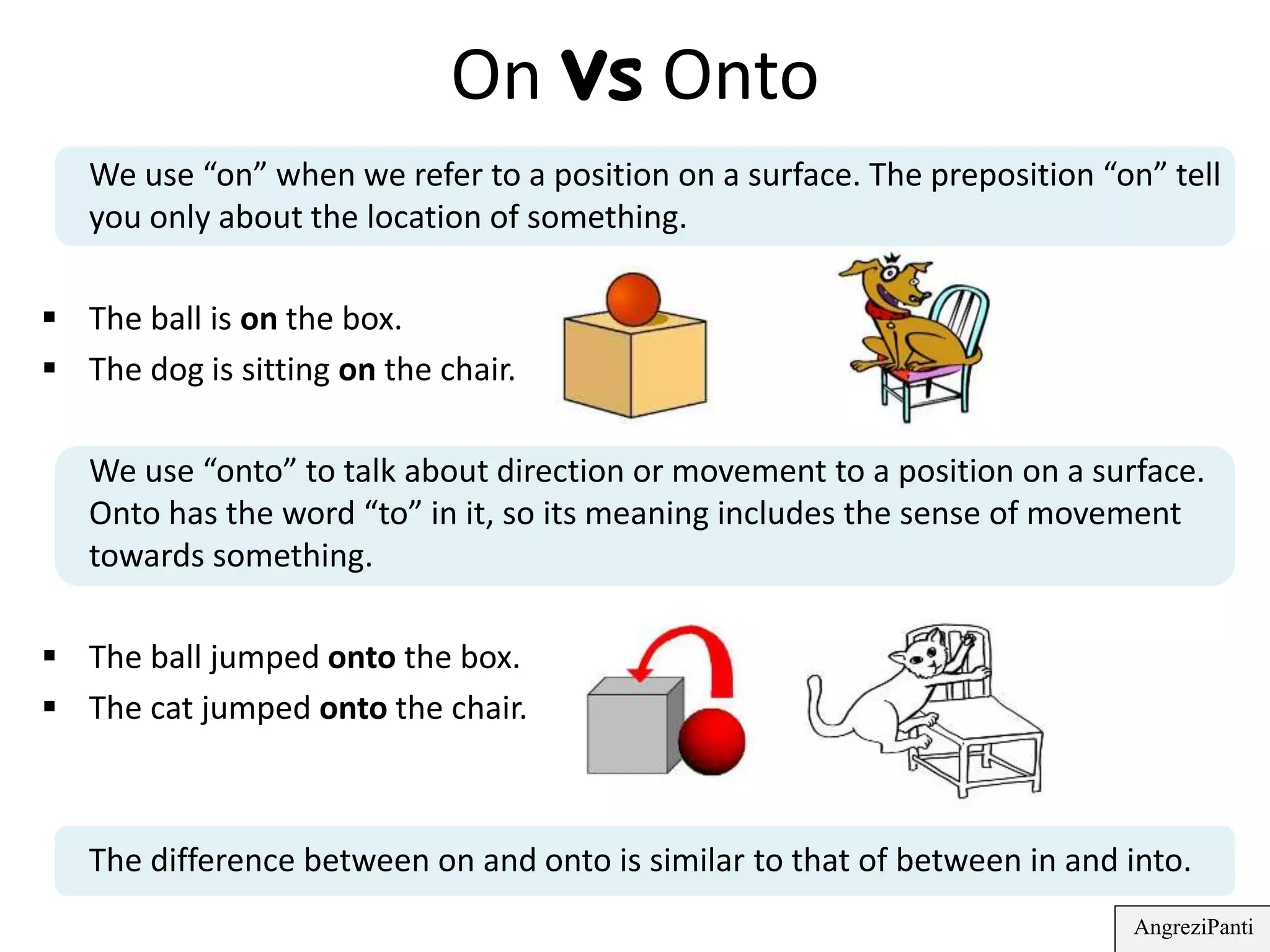 Prepositions | Commonly confused prepositions | PPTX