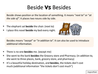 Prepositions | Commonly confused prepositions | PPTX