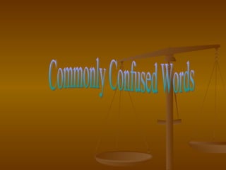 Commonly Confused Words | PPT