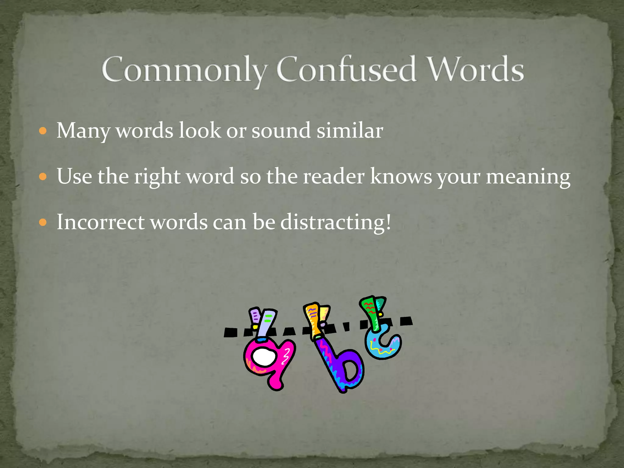 Commonly confused words | PPTX