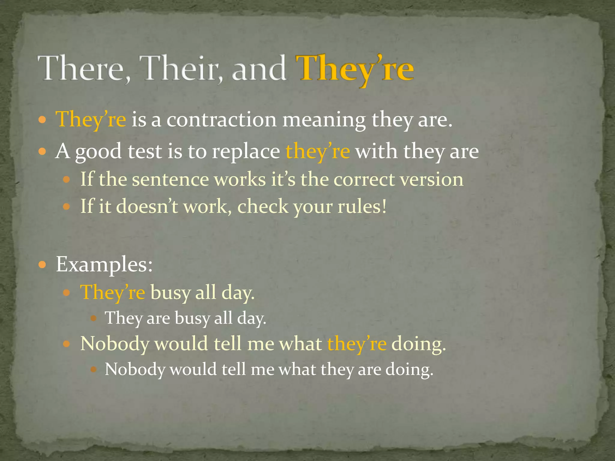Commonly confused words | PPTX