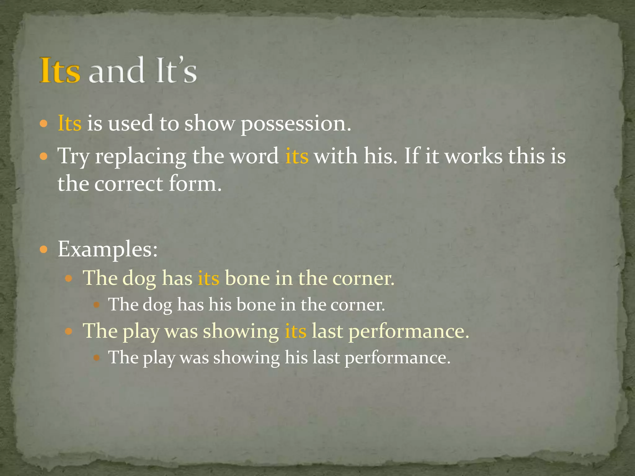 Commonly confused words | PPTX