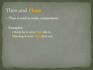 Commonly confused words | PPTX