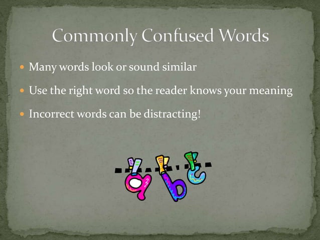 Commonly confused words | PPTX