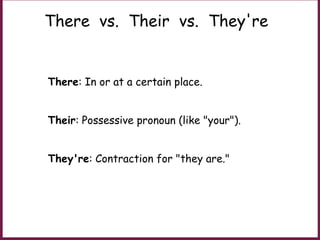 Commonly confused words | PPT