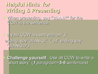 Commonly Confused Words Power Point | PPT