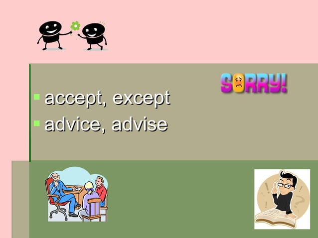 Commonly Confused Words Power Point | PPT | Education