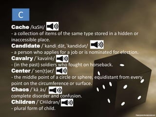 Commonly mispronounced words | PPT