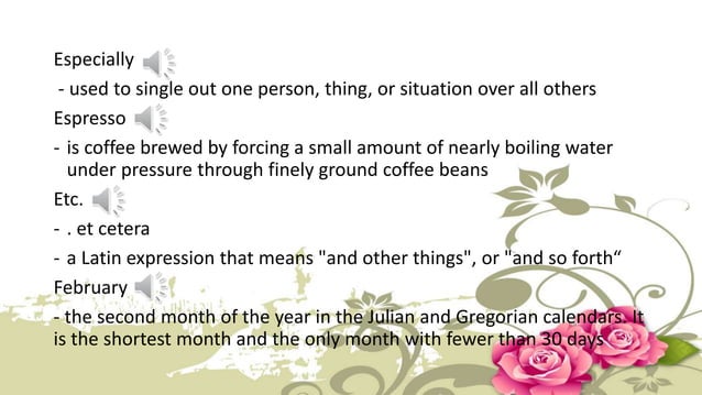 COMMONLY MISPRONOUNCED WORDS AND PHRASES | PPTX