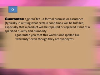 Commonly misspelled words | PPTX