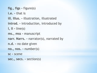 Commonly used acronyms, symbols, abbreviations, | PPTX