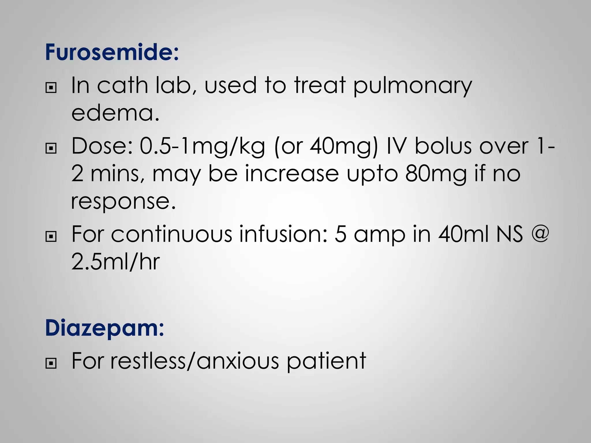 Commonly Used Drugs In Cath Lab | PPTX