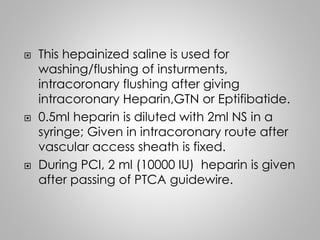 Commonly Used Drugs In Cath Lab | PPTX