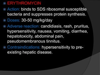 Commonly used drugs in children By Dr Sachin Rathod | PPTX