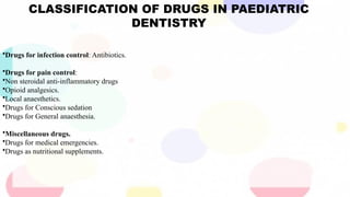 COMMONLY USED DRUGS IN PAEDIATRIC DENTISTRY.pptx