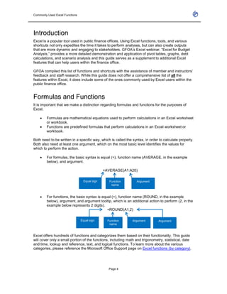 Commonly usedexcelfunctions v1 | PDF
