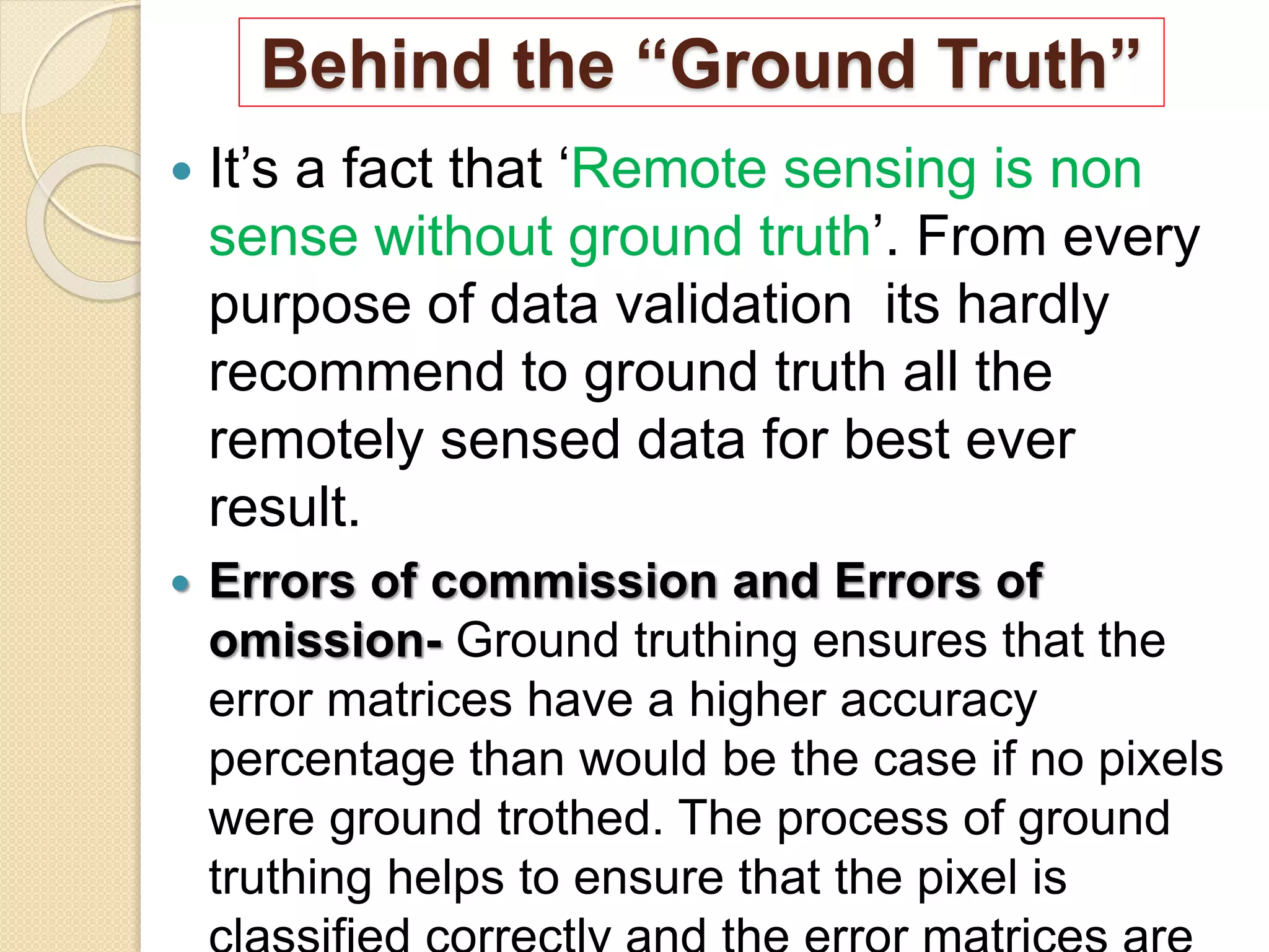 Commonly used ground truth equipments | PPTX