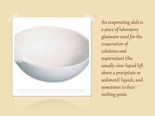 Commonly used lab apparatus | PPTX