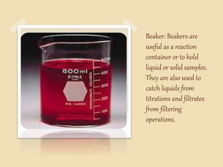 Commonly used lab apparatus | PPTX