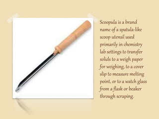 Commonly used lab apparatus | PPTX