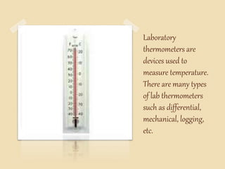 Thermometer Laboratory Apparatus