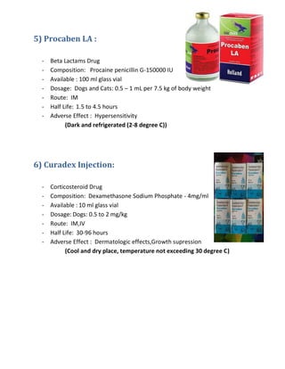 Commonly Used Medicine In Pet Animals, Nepal | PDF