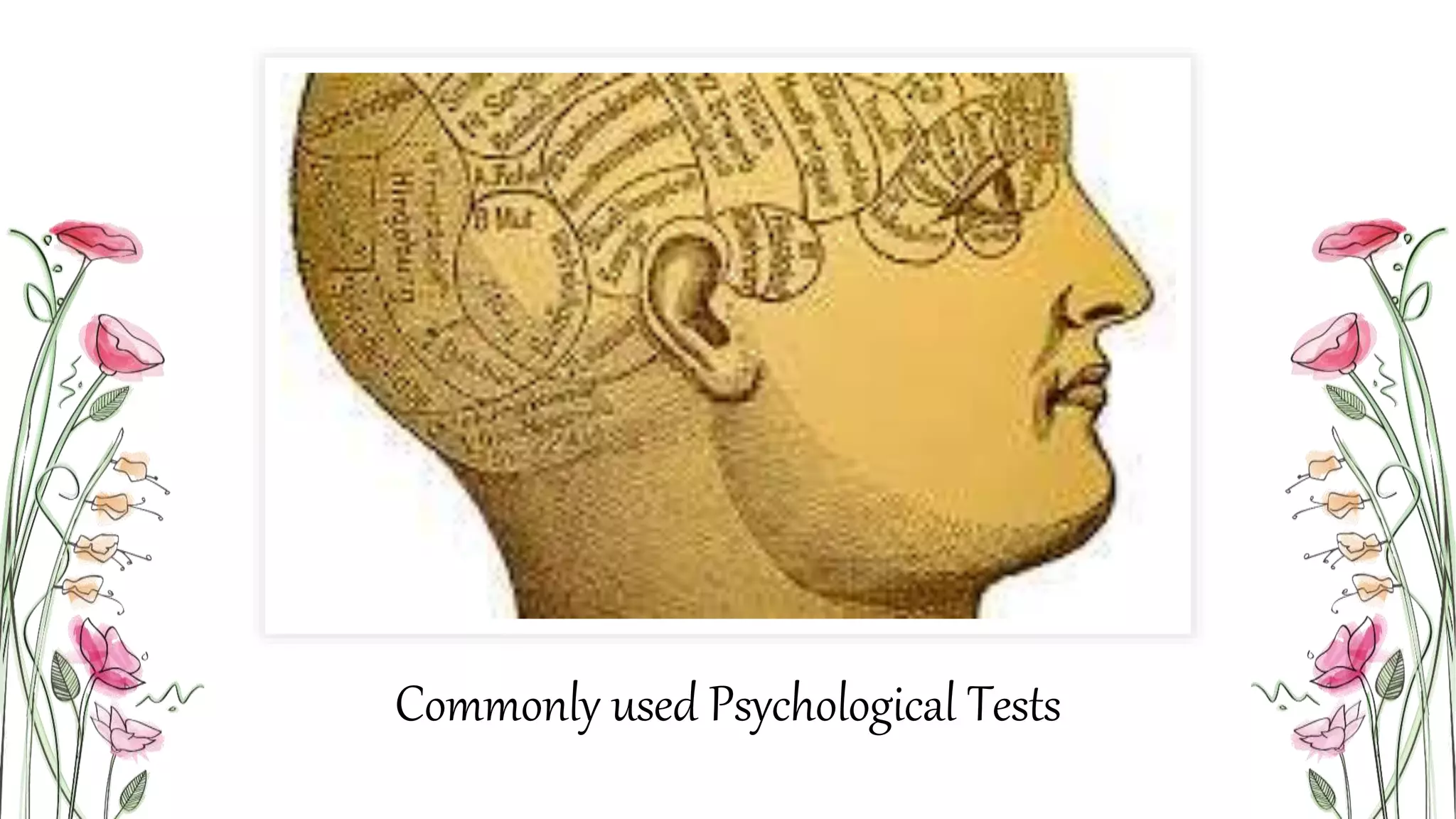 Commonly used psychological tests | PPT