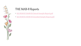 Commonly used psychological tests | PPT