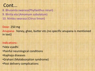Commonly used rasa aushadhi in vata vyadhi | PPTX