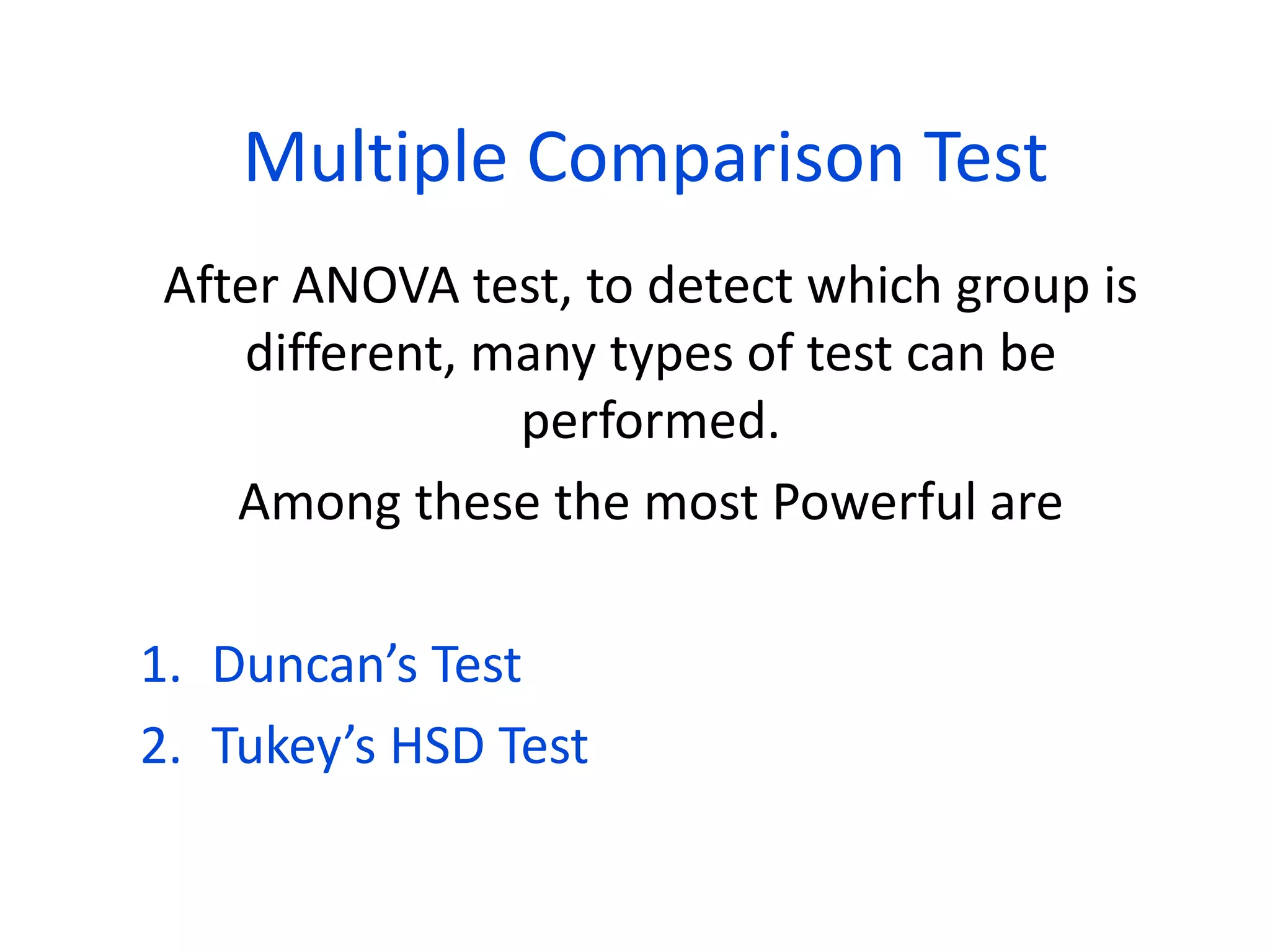 Commonly used statistical tests in research | PPTX