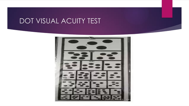 COMMONLY USED VISUAL ASSESMENT TEST AT VARIOUS AGE.pptx | Eye and ...