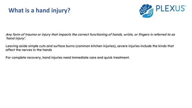 Commonly witnessed hand-related injuries and trauma.pptx