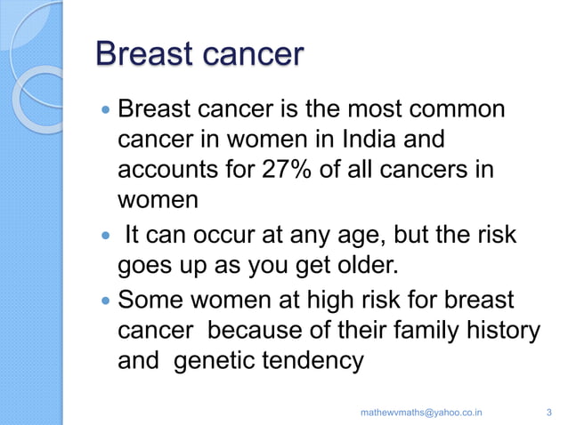 Common malignancies among women | PPTX