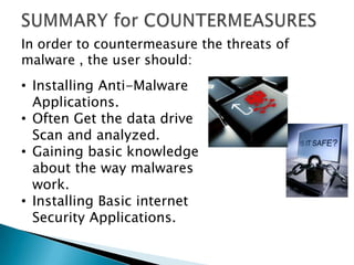 Common malware and countermeasures | PPTX
