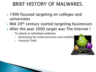 Common malware and countermeasures | PPTX