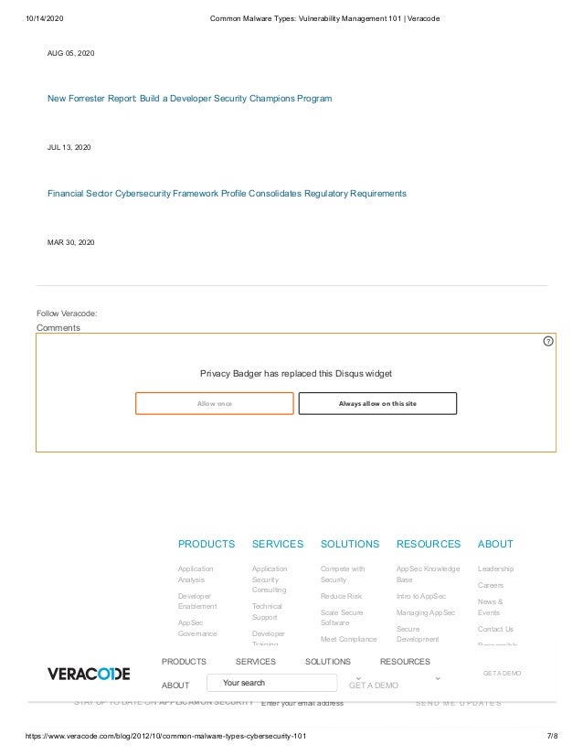 Common Malware Types Vulnerability Management | PDF