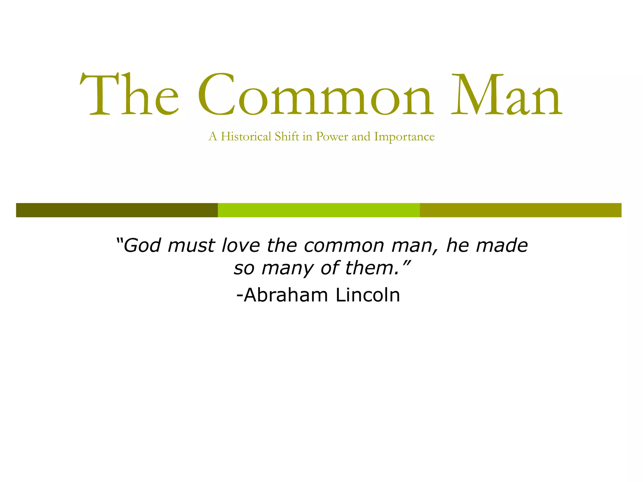 Common man | PPT