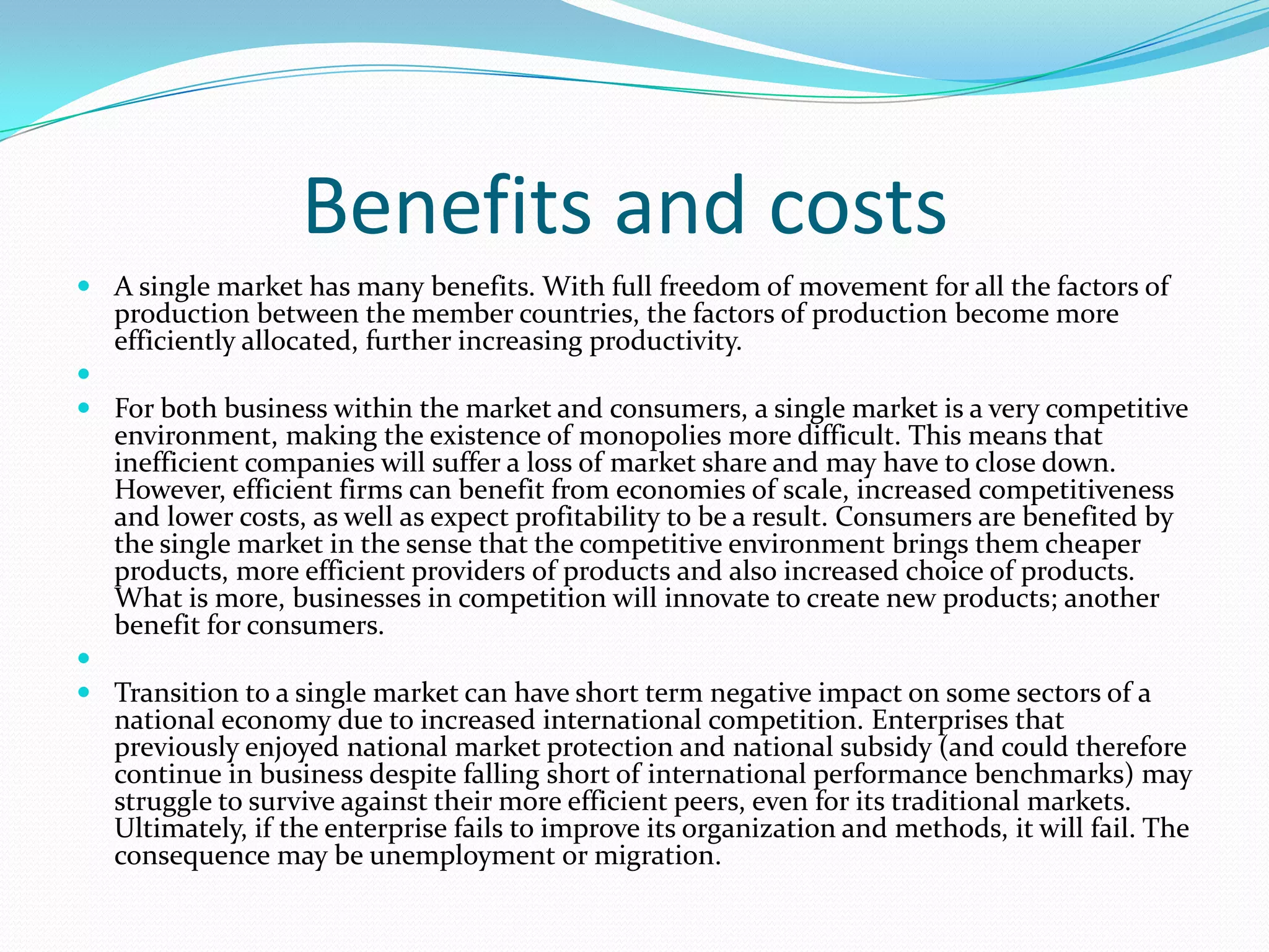 Common market | PPTX | Business | Business and Finance