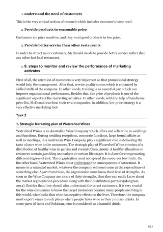 Common marketing activities | PDF