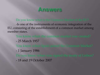 Common market of eu | PPTX