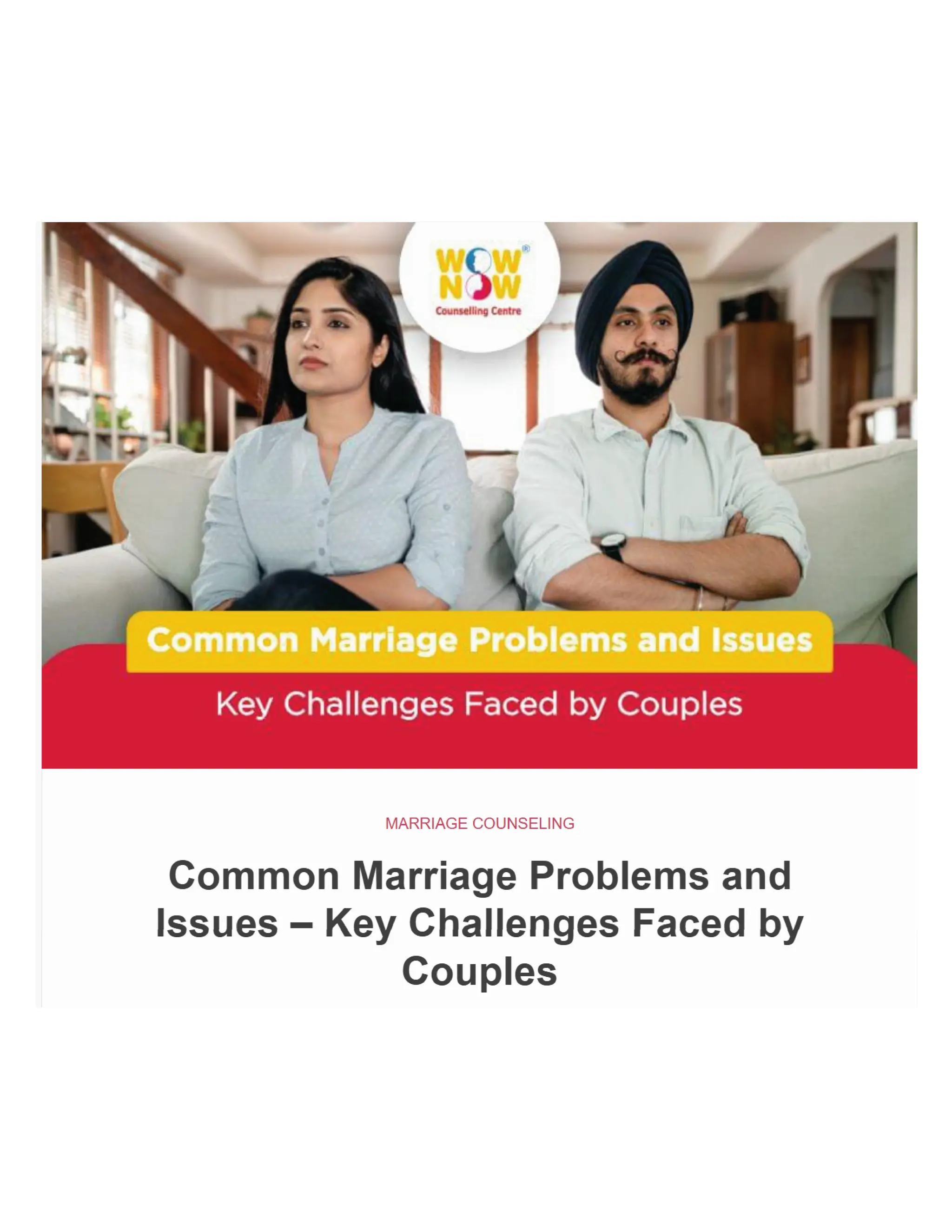 Common Marriage Problems and Issues – Key Challenges Faced by Couples | PDF