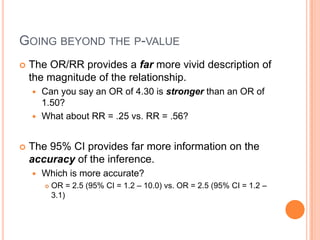 Common measures of association in medical research handout | PPT